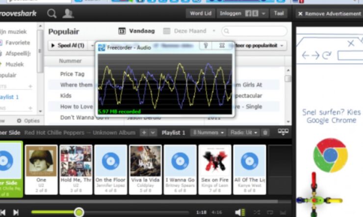 Freecorder 8 (Freeware / Windows) - All Streaming Media